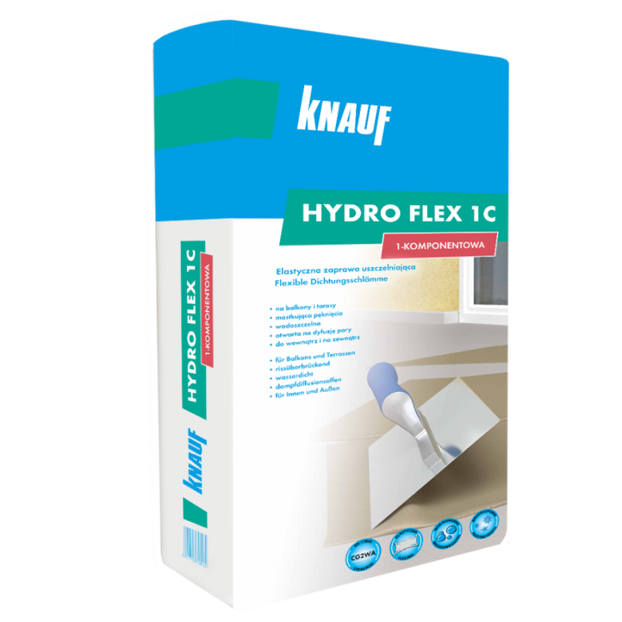 KNAUF HYDRO FLEX +taśma uszczelniająca + dodatki